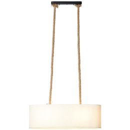 Brilliant Pendelleuchte "Sailor", beige (natur, wei&szlig;), 2, H: 120cm, 1 Stk., Leuchten, H&auml;ngelampe, 2-flammig natur/wei&szlig;, Pendelleuchte
