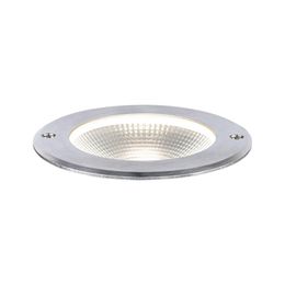 LED Einbauleuchte Paulmann "Floor IP67 120mm 3000K 6W 580lm 230V Edelstahl, Aluminium", silber (edelstahlfarben), T:9,5cm &Oslash;:12cm, Leuchten, Bodeneinbauleuchte