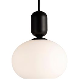 Nordlux Pendelleuchte "Notti", braun, 1, Ø 20cm H: 24cm, Leuchten, Hängeleuchte, mundgeblasenes Glas, Organisches Design, Pendelleuchte