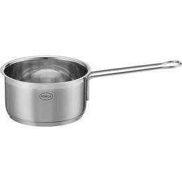 R&ouml;sle Kasserolle R&Ouml;SLE "(Butter-/Saucenpf&auml;nnchen) ELEGANCE", silber (silberfarben), B:14,5cm H:9cm L:30cm &Oslash;:12cm, T&ouml;pfe, Kasserolle, &Oslash; 12 cm, sp&uuml;lmaschinengeeignet, Induktion