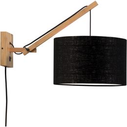 GOOD & MOJO Wandleuchte "Andes", schwarz, &Oslash; 32cm H: 43cm, Leuchten, Wandleuchte