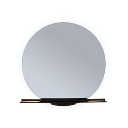 Paulmann LED Wandleuchte "Spiegel Miro rund IP44 11W 500mm 230V", silber (silberfarben, schwarz), 1, &Oslash; 50cm, Leuchten, TunableWhite, Spiegel, LED Badleuchte Spiegel mit Beleuchtung