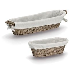 Brotkorb zeller PRESENT "Baguette", beige (natur), Lebensmittelaufbewahrungsbeh&auml;lter, Brotkorb, Stylisch im Landhausstil