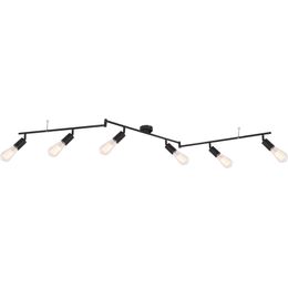 Globo LIGHTING Deckenstrahler "MARTHA", 1 Stk.schwarz, Leuchten, Deckenspot/beweglich/schwarz/ohne Schirm/Flur/Wohnzimmer/Essbereich