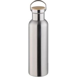 Isolierflasche APS, silber (edelstahlfarben), H:29,5cm, Edelstahl, Trinkflaschen, Isolierflasche, Edelstahl, doppelwandig, h&auml;lt bis 12 Stunden hei&szlig; & 24 Stunden kalt