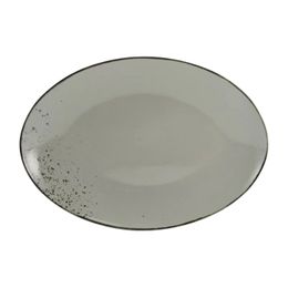 Creatable Platte Oval Nature Stone 25 x 35 cm Grau