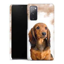 DeinDesign Galaxy S20 FE Handy Premium Case Smartphone Handyh&uuml;lle Schutzh&uuml;lle matt Dog Dachshund Pet Premium Case