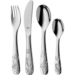 Silit Kinderbesteck "Trend", 4 Stk.edelstahl, Essbesteck-Sets, 4-teilig, poliert, Crominox: Edelstahl 18/10, ab 3 Jahren