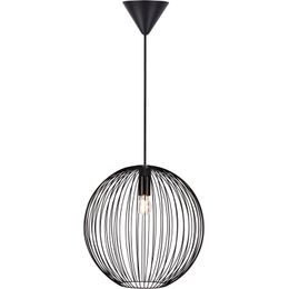 Nordlux Pendelleuchte "Beroni", schwarz, Ø 35cm H: 33cm, 1 Stk., Leuchten, Minimalistisches und industrielles Design, für E27 LED Leuchmittel, Pendelleuchte