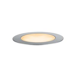 LED Einbauleuchte Paulmann "Plug & Shine Floor Einzelleuchte IP67 2200K 2W Silber", silber (silberfarben), H:3cm Ø:7cm, Leuchten, Bodeneinbauleuchte, Insektenfreundlich