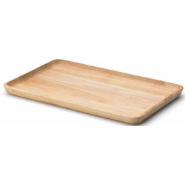 Tablett CONTINENTA, beige (natur), B:21cm H:2cm L:31cm, Holzwerkstoff, Tabletts, Handarbeit, optimal f&uuml;r den Transport von kleinen Dingen