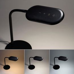 my home LED Leselampe "Abigal", schwarz, 1, H: 59cm, 1 Stk., Leuchten, Farbtemperatursteuerung, Tischlampe, Touchdimmer, flexibel verstellbar, LED Schreibtischlampe