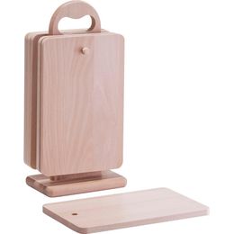 Schneidebrett zeller PRESENT, beige (natur), B:9cm H:31cm L:15cm, Massivholz, Schneidebretter, aus hochwertigem Buchenholz