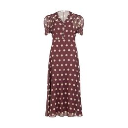 Lily & Lionel lily and lionel Kleid ' Julia Button Down Print Maxi Dress ' Damen Gr&ouml;&szlig;e 42 braun Winterkleid
