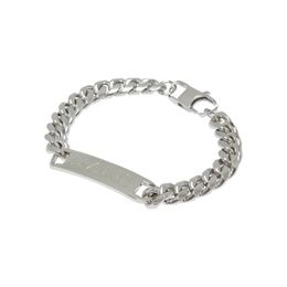Halsreif Karl Kani "Karl Kani Karl Kani Retro Plate Bracelet", silber, Halsketten, Damen, onesize