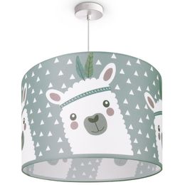 Paco Home Pendelleuchte "Ela 214", wei&szlig;, 1, &Oslash; 45,5cm H: 27cm, Leuchten, Kinderlampe Deckenlampe LED Kinderzimmer Lampe Lama-Motiv, E27, Pendelleuchte