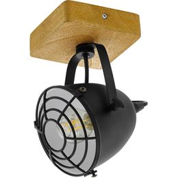 Eglo Deckenspot "GATEBECK", braun (schwarz, braun), 1, H: 20,5cm, Leuchten, Deckenspot