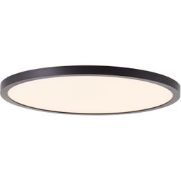 Brilliant LED Panel "Tuco", schwarz, 1, &Oslash; 30cm H: 2,1cm, 1 Stk., Leuchten, &Oslash; 29,5 cm, 3-Stufen dimmbar, 2700 Lumen, warmwei&szlig;, schwarz/wei&szlig;