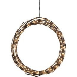 Konstsmide LED-Lichterkette "Weihnachtsdeko aussen", braun, Dioden 240 Stk., Kabell&auml;nge 5m x Gesamtl&auml;nge 8,5m, Lichterketten, variabel als Lichterkranz/Lichtergirlande, 240 warmwei&szlig;e Dioden