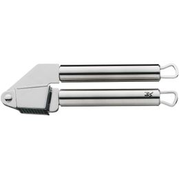 Knoblauchpresse WMF "Profi Plus", silber (edelstahlfarben), L:17,5cm, Cromargan Edelstahl Rostfrei 18/10, K&uuml;chenpressen, mit &Ouml;se zum Aufh&auml;ngen