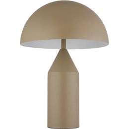 Globo LIGHTING Tischleuchte "ATOMA", beige (sandfarben matt), 2, Ø 28cm H: 39cm, 1 Stk., Leuchten, Design Tischlampe, Wohnzimmer, Schlafzimmer, Flur, Tischleuchte