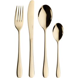 Pinti Inox Besteck-Set PINTINOX "Princess", gold (goldfarben), 24 Stk., Edelstahl 18/10, Essbesteck-Sets, PVD Beschichtung, sp&uuml;lmaschinengeeignet