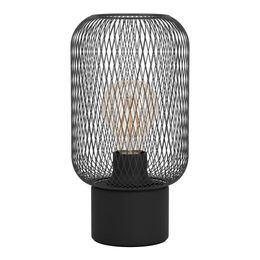 Eglo Tischleuchte "WRINGTON Tischlampe, Vintage, Stahl, E27, Nachttischleuchte, Lampe", schwarz, 1, &Oslash; 15cm H: 28,5cm, 1 Stk., Leuchten, Tischleuchte, Schreibtischlampe, H28,5 x &Oslash;15 cm, schwarz, 1X60W exkl., Tischleuchte