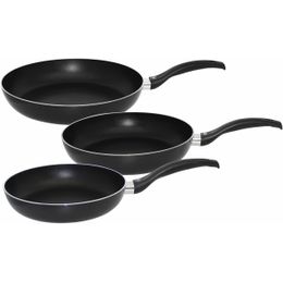 Pfannen-Set ELO "Ducto 3 teilig", schwarz, H:4,5cm Ø:20cm, Pfannen, Induktion