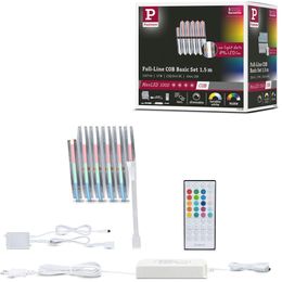 Paulmann LED-Streifen "MaxLED 1000 LED Strip Full-Line COB Basisset", silber (silberfarben), Dioden 1.344 Stk., Gesamtl&auml;nge 1,5m, Lichterketten, Memoryfunktion, Farbwechsler, Farbsteuerung, Dimmer, LED-Streifen