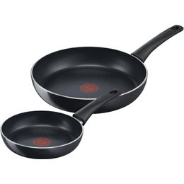 Pfannen-Set Tefal "Generous Cook", schwarz, &Oslash;:28cm, Pfannen, Antihaftversiegelung, Thermo-Signal, tief, alle Herdarten, Induktion