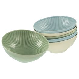 M&uuml;slischale Creatable "Valencia, Mehrzweckschale 6-tlg", bunt, &Oslash;:17cm, Porzellan, Sch&uuml;sseln, M&uuml;slischale, Elegant, Boho Chic