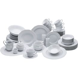 Kombiservice Creatable "Geschirr-Set Arianne", wei&szlig;, 61 Stk., Porzellan, Geschirr-Sets, Kombiservice, Service, wei&szlig;, klassische, Form, 61 Teile, f&uuml;r 8 Personen