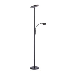 JUST LIGHT Stehlampe "HANS", schwarz, 2, H: 193cm, 1 Stk., Leuchten, LED, dimmbar &uuml;ber Touchdimmer, Schalter, Touchschalter, Stehlampe