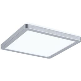 Paulmann LED Panel "Atria Shine IP44 eckig 190x190mm 11,2W 900lm 4000K", grau (chromfarben), 1, H: 2,8cm, 1 Stk., Leuchten, Backlight