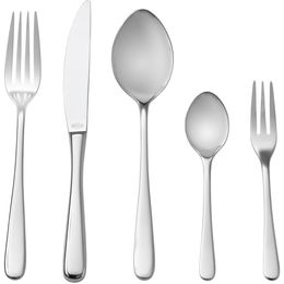 R&ouml;sle Besteck-Set R&Ouml;SLE "PASSION", silber (edelstahlfarben), 30 tlg., Edelstahl 18/10, Essbesteck-Sets, sp&uuml;lmaschinengeeignet
