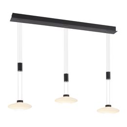 Paul Neuhaus Pendelleuchte "LAUTADA", schwarz, 3, 1 Stk., Leuchten, LED, dimmbar, Simply Dim, Memory, nach Trennung vom Netz, Pendelleuchte