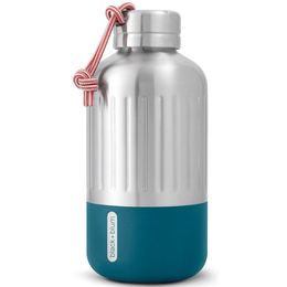 Isolierflasche BLACK+BLUM "Explorer", blau (aquablau), 650ml, Edelstahl, Trinkflaschen, Isolierflasche, Edelstahl, 650 ml