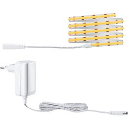 Paulmann LED-Streifen "SimpLED Full-Line COB Basisset Warmweiß 3000K", weiß, Dioden 576 Stk. Flammen 1 Stk., Gesamtlänge 1,5m, Lichterketten, LED-Streifen