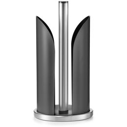 K&uuml;chenrollenhalter zeller PRESENT, schwarz, H:30,5cm &Oslash;:15cm, Edelstahl, K&uuml;chenrollenhalter, einfache Bedienung