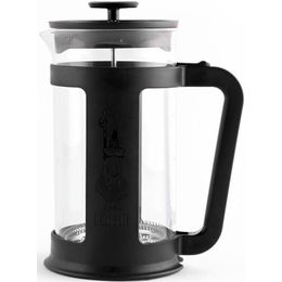 Kaffeebereiter Bialetti "Smart", schwarz (transparent, schwarz), 1 l, Kaffeemaschinen, Kaffeebereiter, hitzebeständiges Borosilikatglas