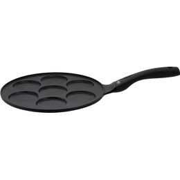 Cr&ecirc;pepfanne ELO "Alucast", schwarz, B:27cm H:1,7cm L:46cm &Oslash;:26cm, Pfannen, au&szlig;en schwarz PTFE beschichtet, &Oslash; 26 cm, Induktion