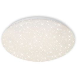 Briloner Leuchten LED Deckenleuchte "3367216 VERB", wei&szlig;, 1, &Oslash; 38cm H: 6,5cm, Kunststoff-Metall, Leuchten, Sternenhimmel, 38x6,5cm, Wei&szlig;, 23W, Wohnzimmer, Schlafzimmer, K&uuml;che, LED Deckenleuchte