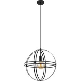 Globo LIGHTING Hängeleuchte "TAMARA", schwarz, 1 Stk., Leuchten, Hängelampe/Pendelleuchte/Esszimmer/Wohnzimmer/Esstisch, Hängeleuchte