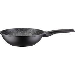 Wok GSW "Easy Click", schwarz, Ø:28cm, Pfannen, Wok, abnehmbarer Griff, Ø 28 cm, Induktion
