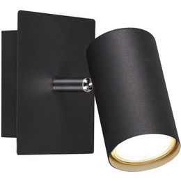 Trio LEUCHTEN Wandleuchte "Marley", schwarz, 1, H: 15cm, Leuchten, Wandleuchte