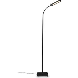 B.K.LICHT LED Stehlampe "BK_ST1453 LED Stehleuchte, Schwarz, Dimmbar, CCT, Toch-Funktion", schwarz, 1, H: 135cm, 1 Stk., Leuchten, 6,5W, 600Lm, 3000K-6500K, Warmweiß-Kaltweiß, Memoryfunktion, LED Stehlampe