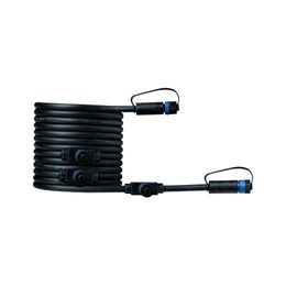 LED Gartenstrahler Paulmann "Plug & Shine Kabel 5m 4 Ausg&auml;nge IP68 Schwarz", schwarz, L:0,5cm, Leuchten, LED Gartenstrahler