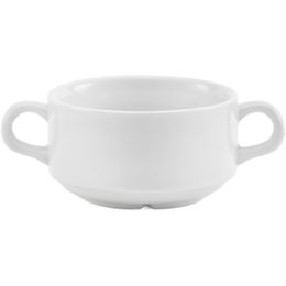 Suppenteller Van Well "Trend", wei&szlig;, B:10cm H:6cm L:15,5cm, Porzellan, Speiseteller, (Suppentasse), Porzellan, 240 ml