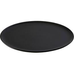 Speiseteller AIDA RAW "RAW", schwarz (titanium schwarz), H:1,8cm &Oslash;:28cm, Steinzeug, Speiseteller, Speiseteller, Steinzeug, &Oslash; 28 cm