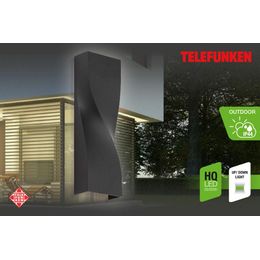 LED Au&szlig;en-Wandleuchte Telefunken "BR&Uuml;GGE", schwarz (ohne farbbezeichnung), Leuchten, LED Au&szlig;enwandleuchte